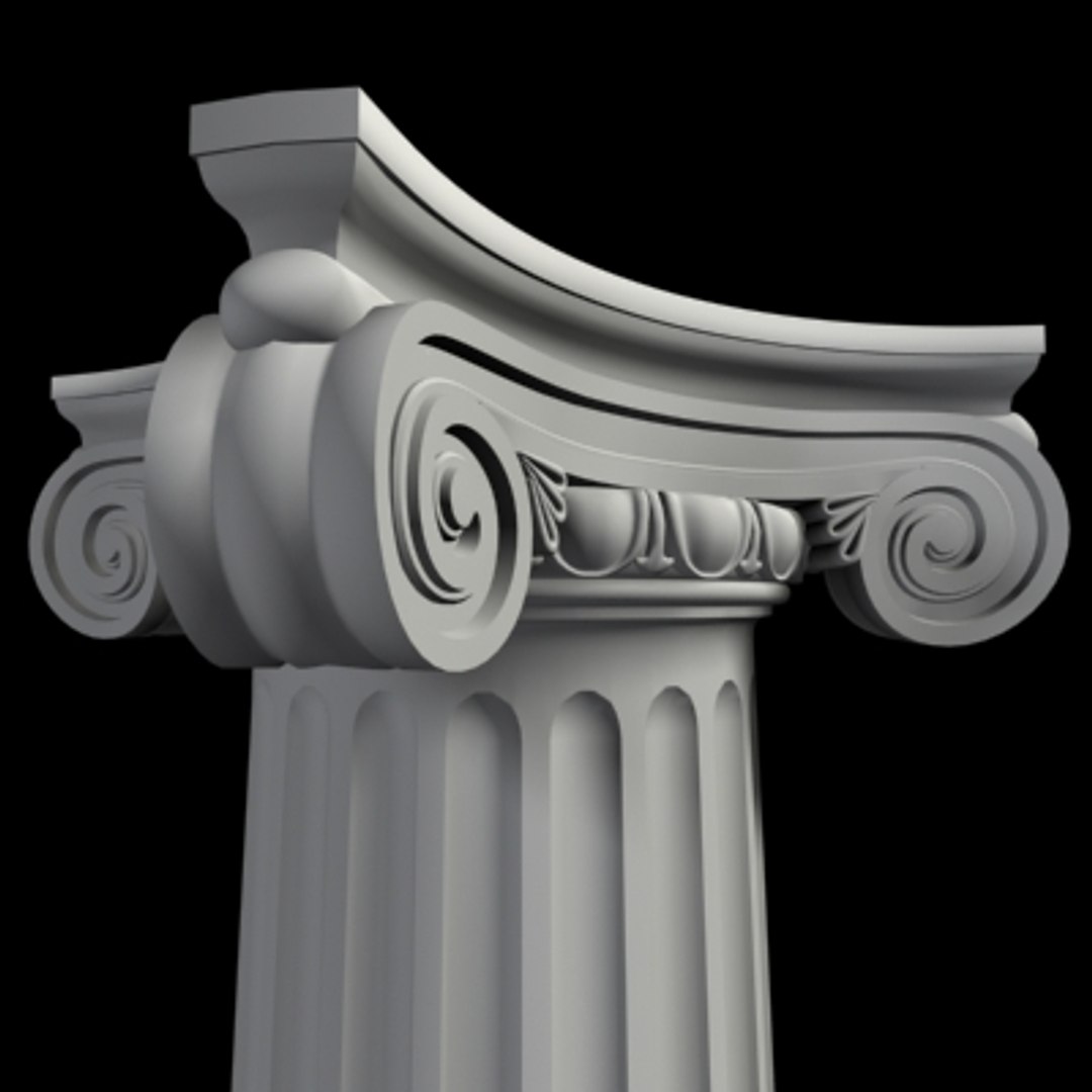 Ionic Columns 3d 3ds