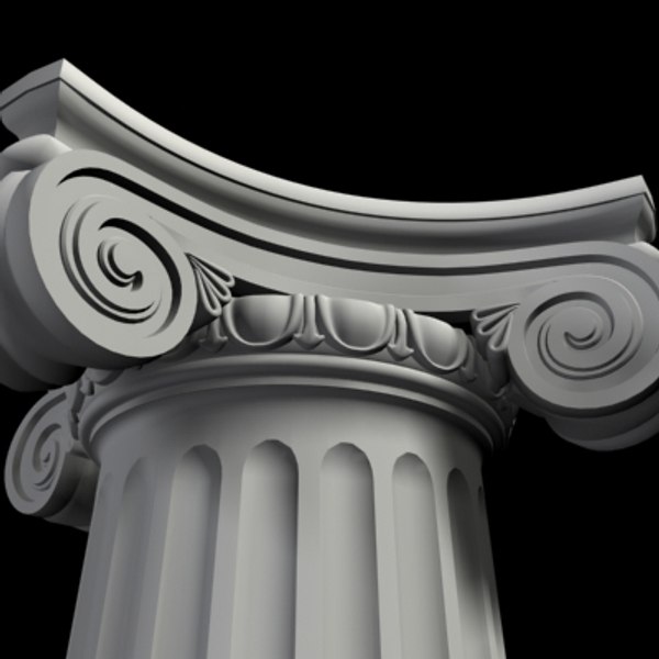 ionic columns 3d 3ds