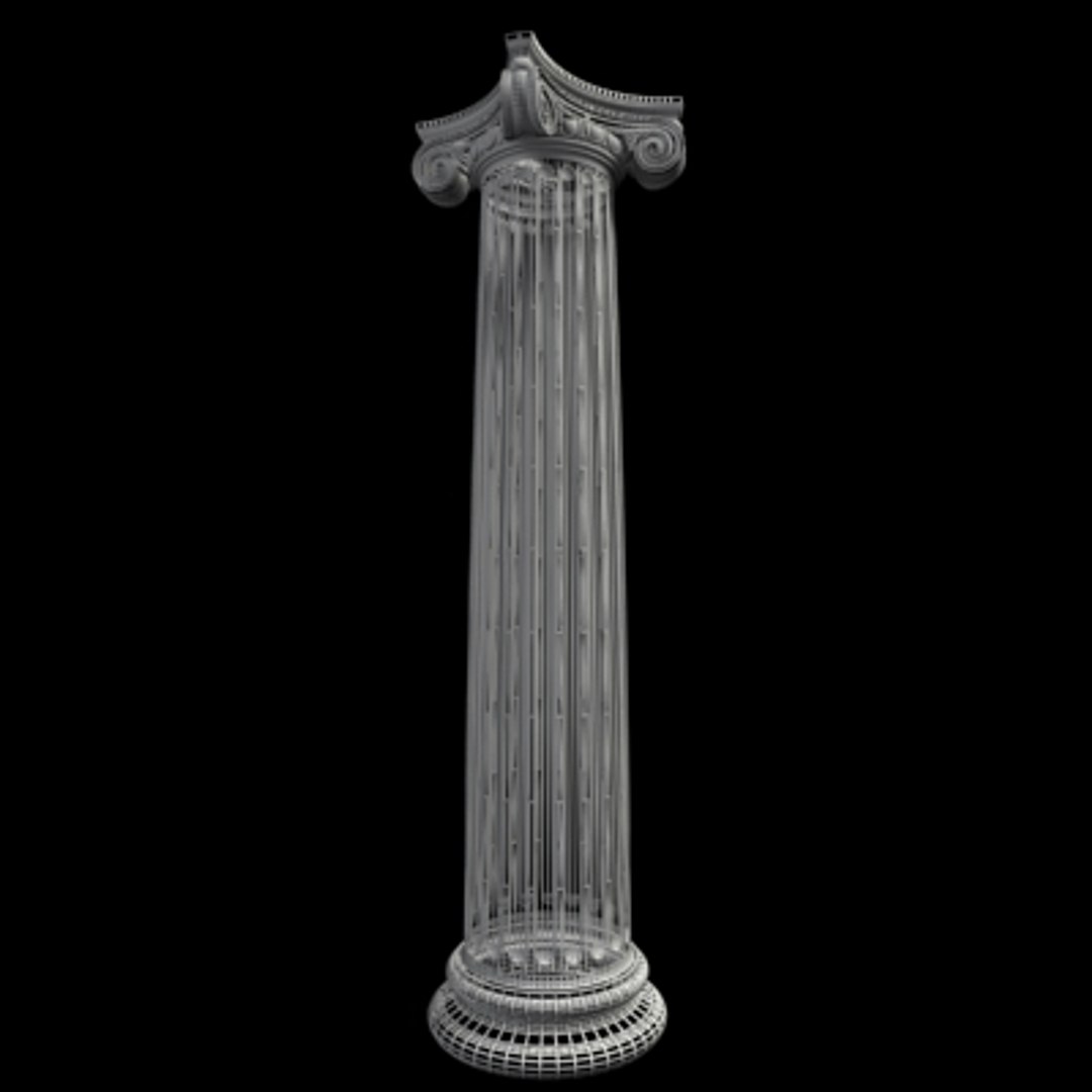 Ionic Columns 3d 3ds