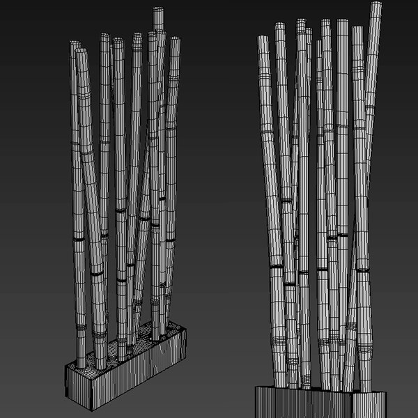 Bamboo stick decor 3D - TurboSquid 1377995