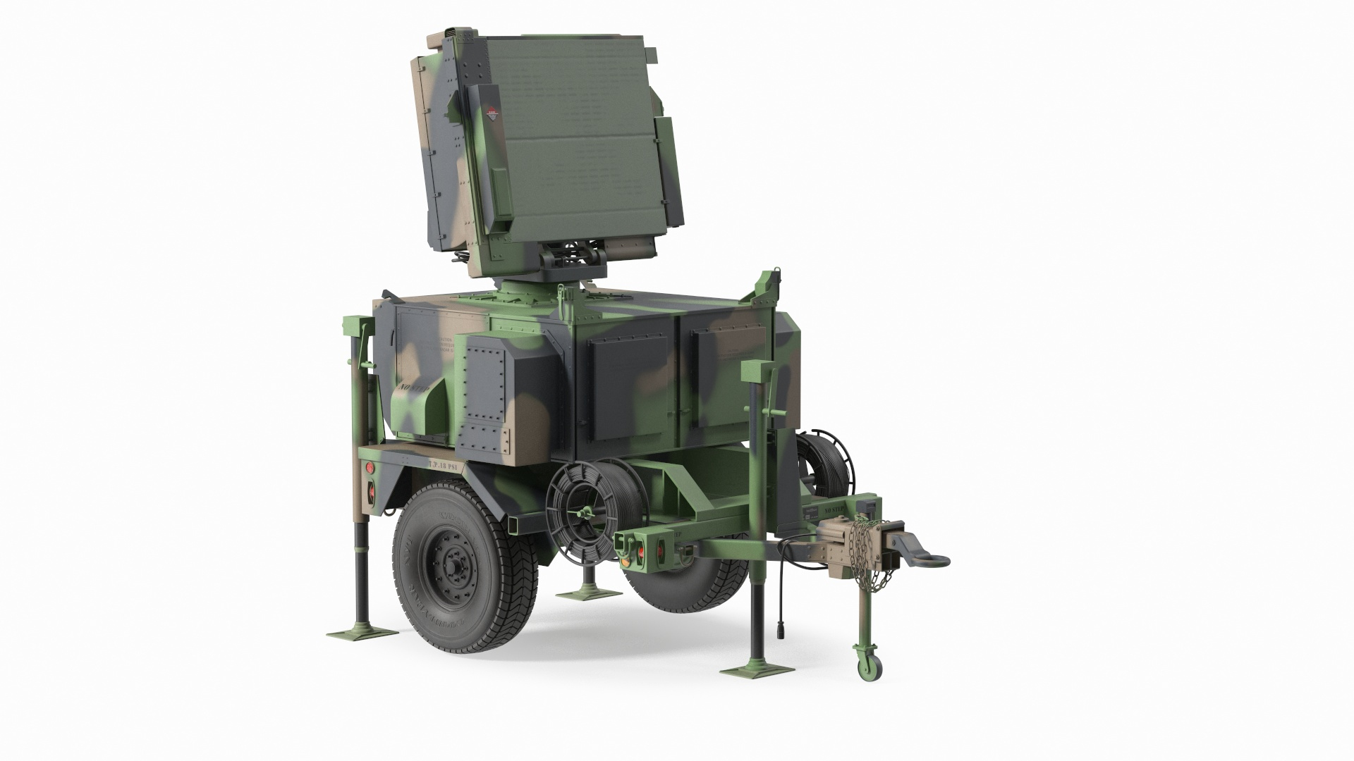 MPQ-64 Sentinel Radar Green Camo 3D - TurboSquid 1930133