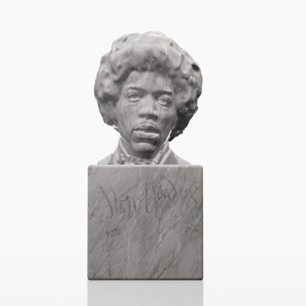 modelo 3d Busto modular de Jimi Hendrix para imprimir en 3D ...