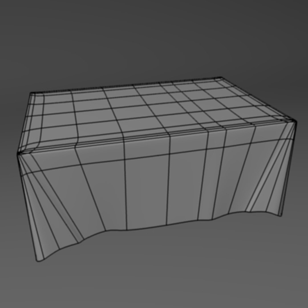 3ds max table cloth tablecloth