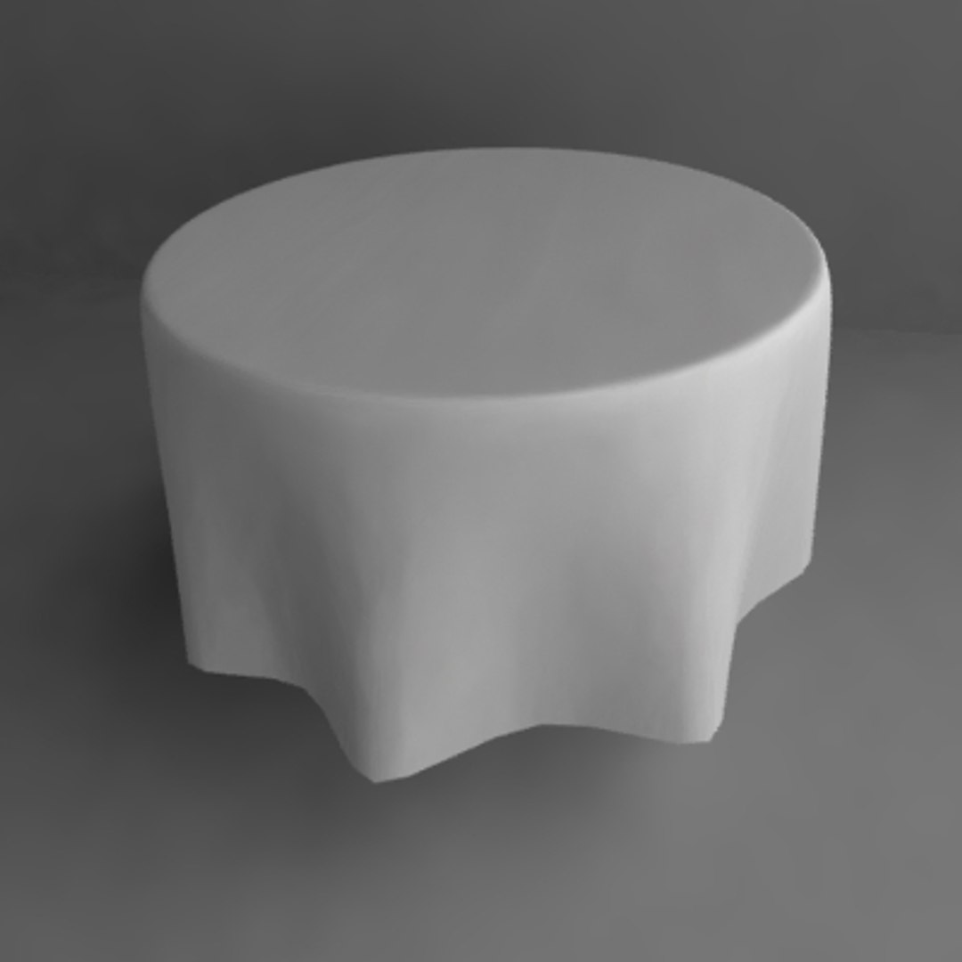 3ds max table cloth tablecloth