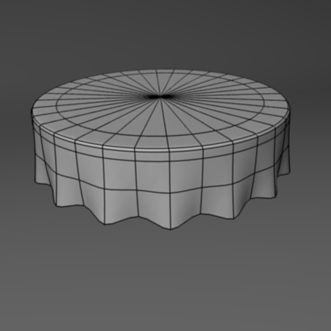 3ds max table cloth tablecloth