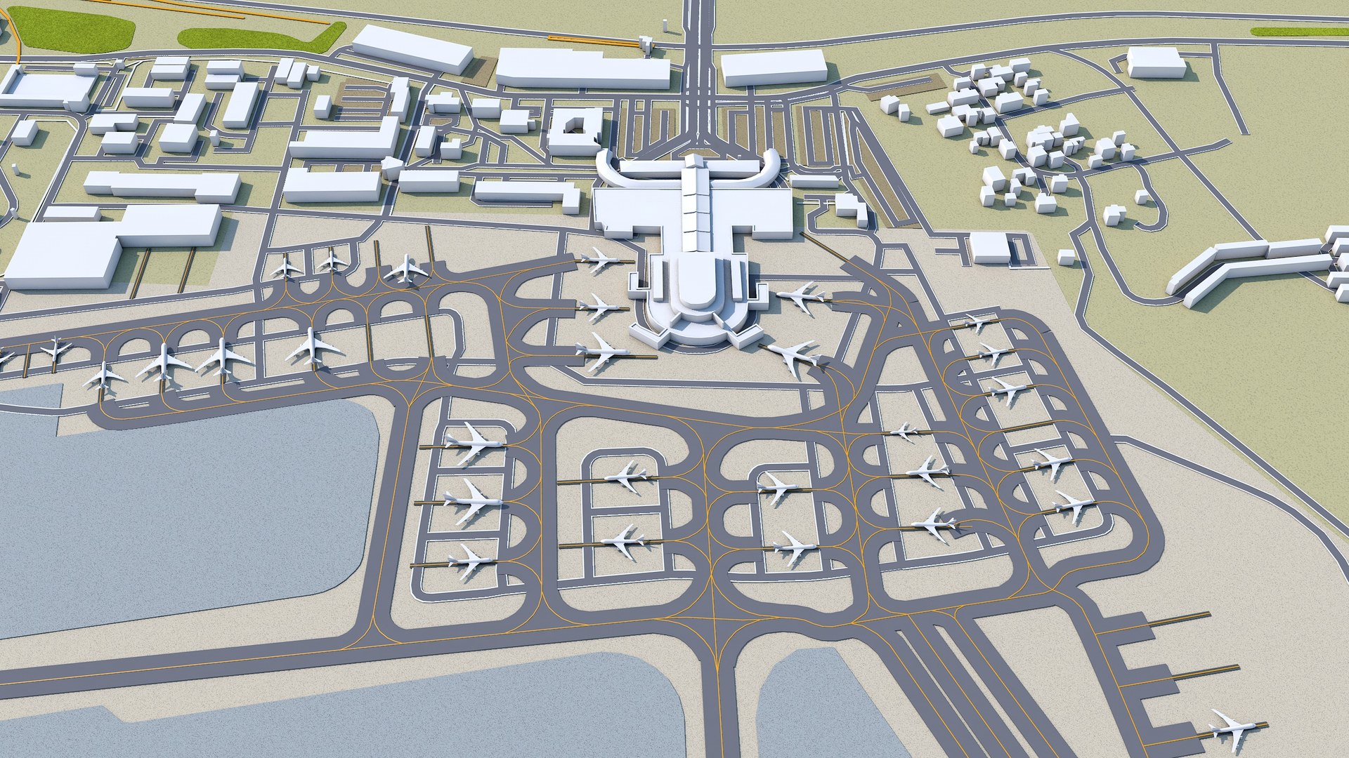 3D Model Vilnius Airport - TurboSquid 2016222