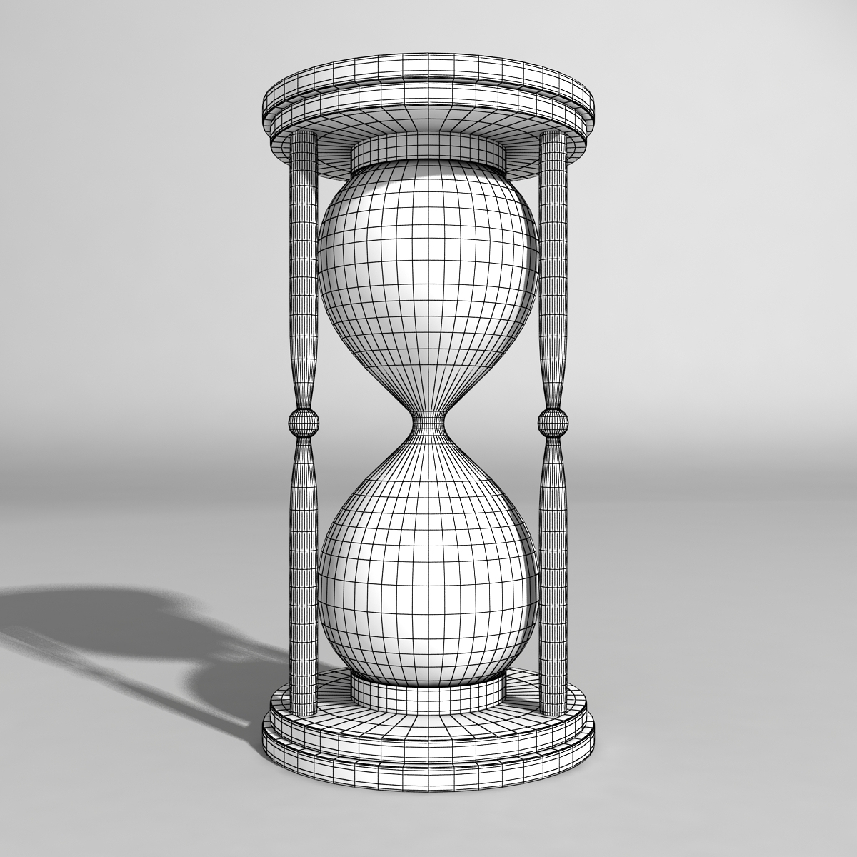 3d hourglass sand