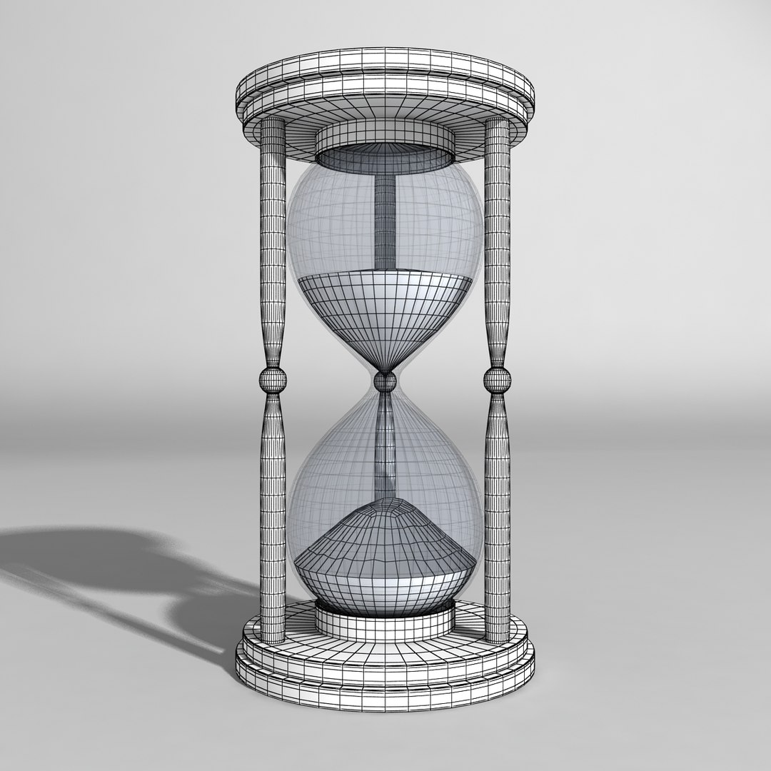 3d hourglass sand