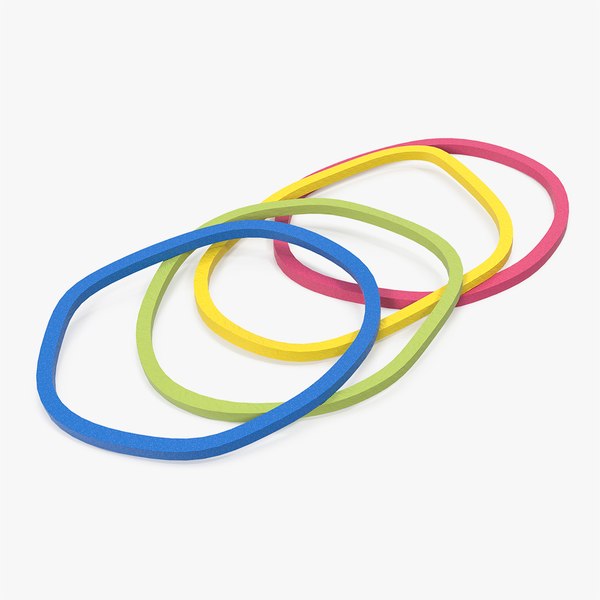 Multi color rubber elastic 3D model - TurboSquid 1588300