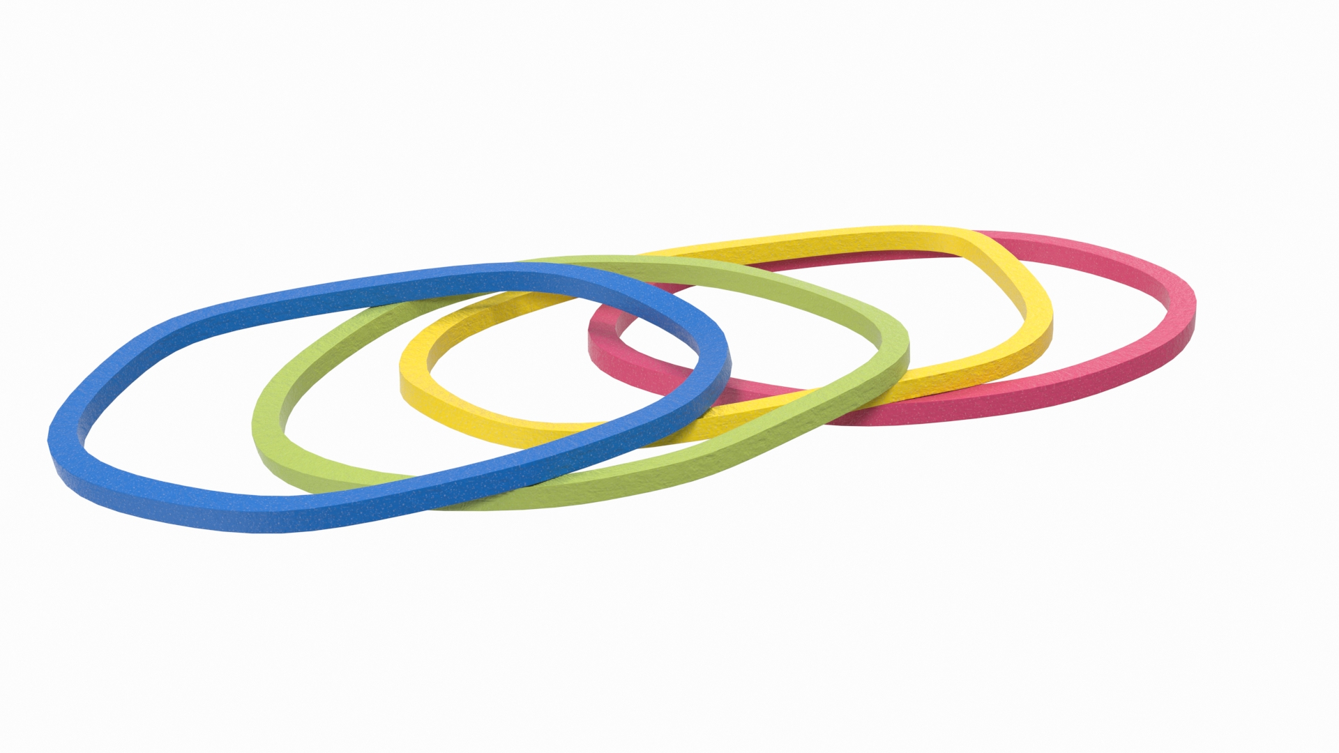 Multi Color Rubber Elastic 3D Model - TurboSquid 1588300