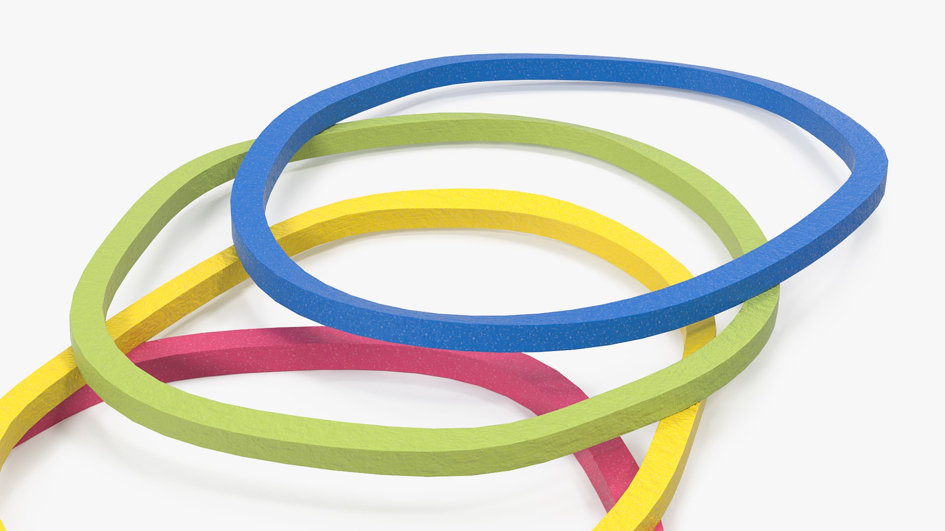 Multi color rubber elastic 3D model - TurboSquid 1588300