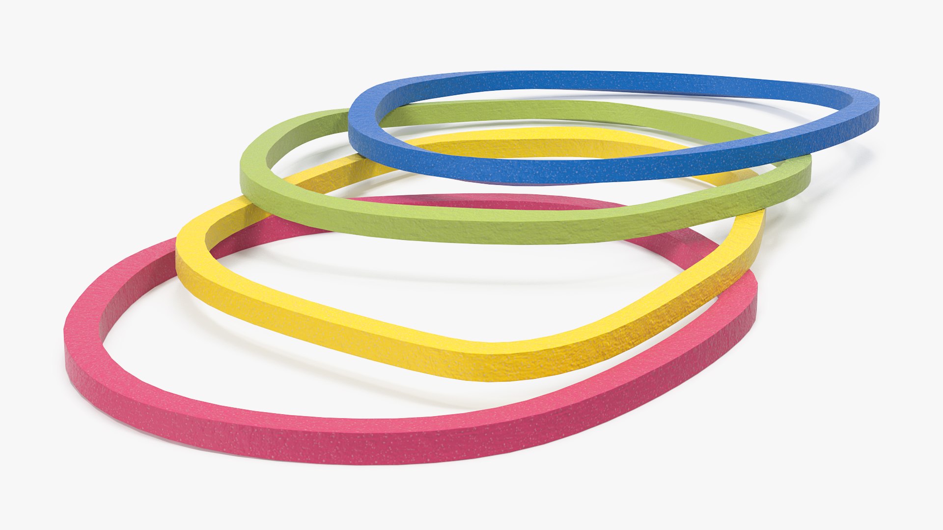 Multi Color Rubber Elastic 3D Model - TurboSquid 1588300