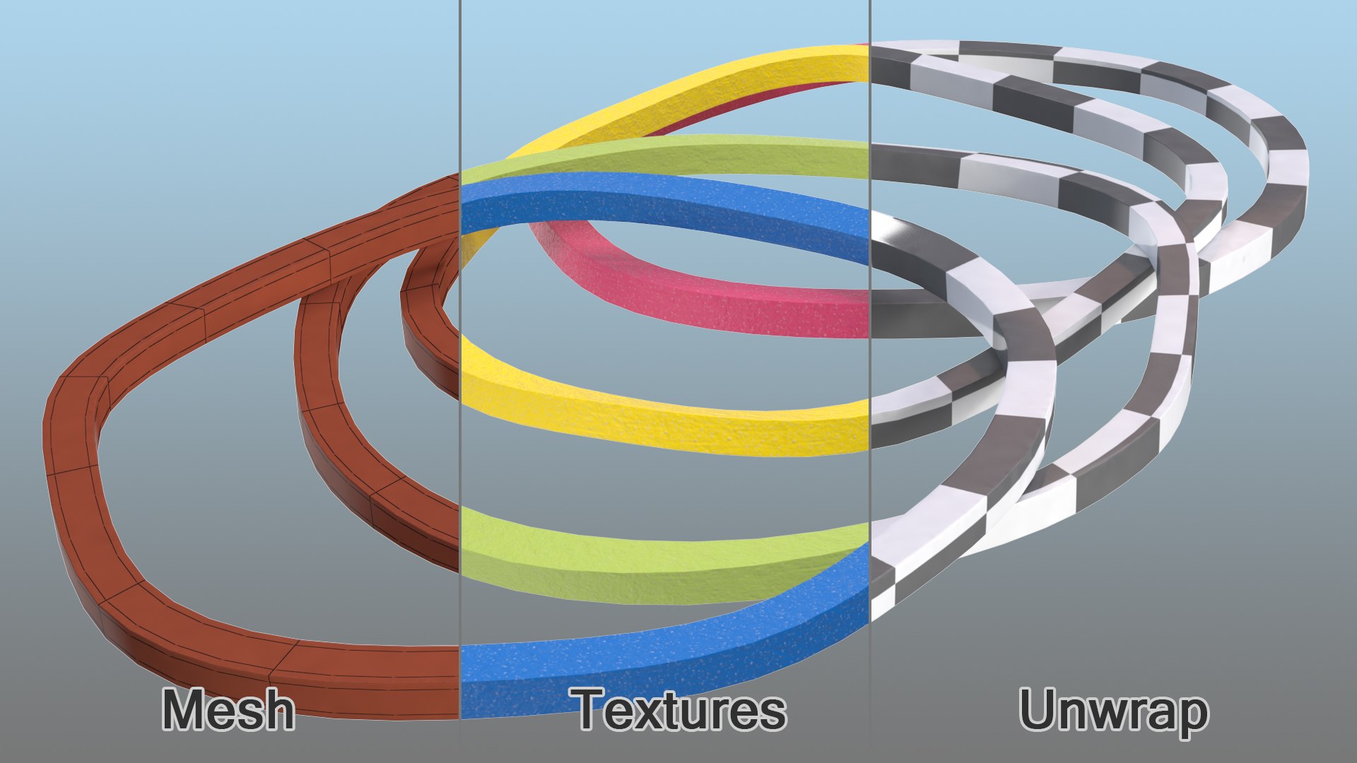 Multi color rubber elastic 3D model - TurboSquid 1588300
