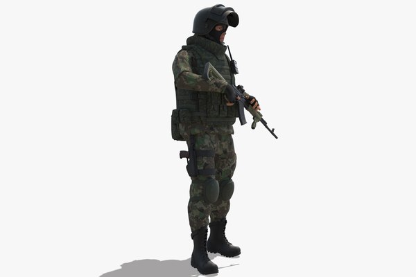 Military male russian soldier 3D model - TurboSquid 1302247