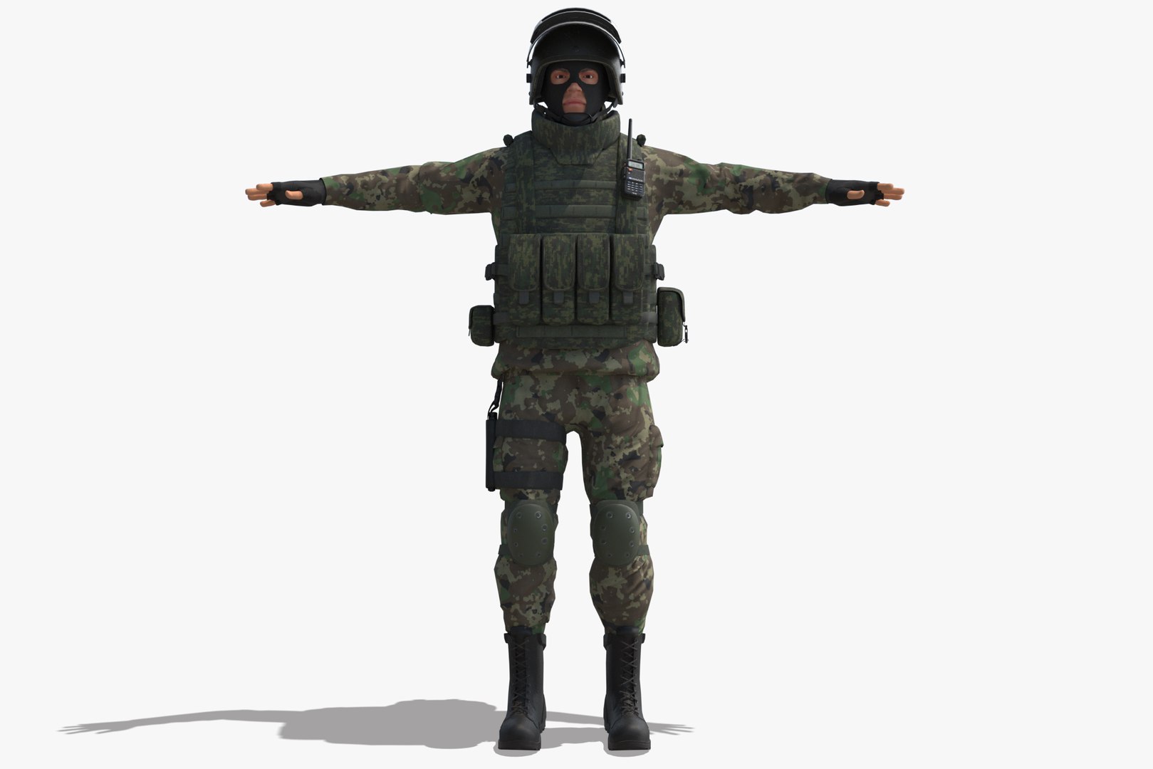 Military male russian soldier 3D model - TurboSquid 1302247