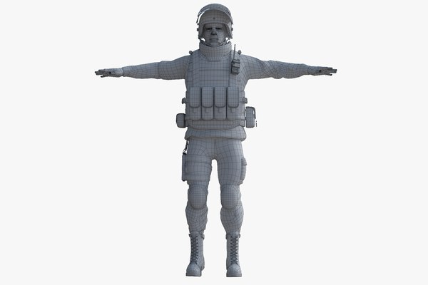 Military male russian soldier 3D model - TurboSquid 1302247