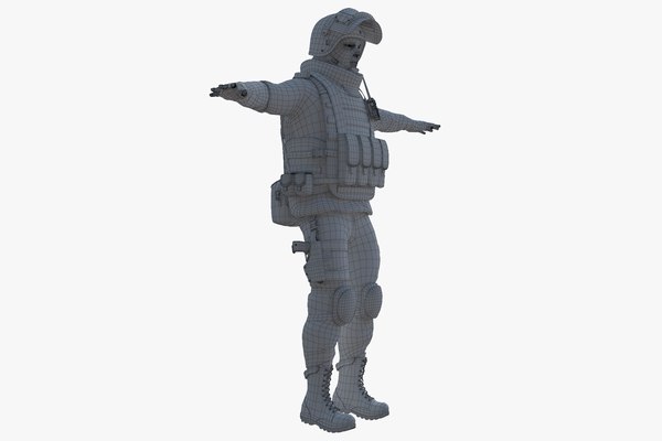 Military male russian soldier 3D model - TurboSquid 1302247