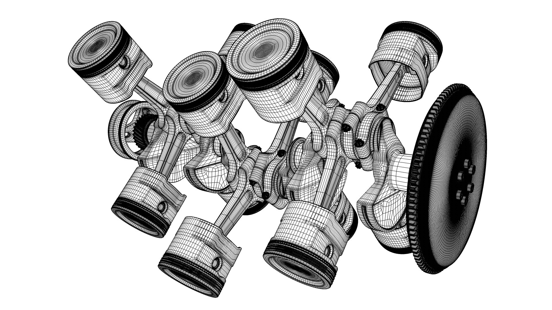 3D X12 Engine Working Animated Model - TurboSquid 1969651