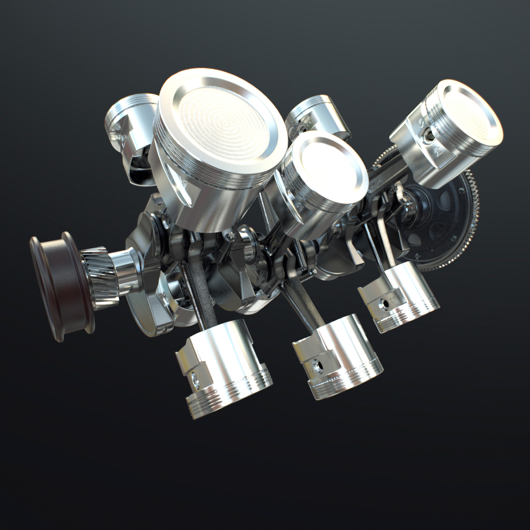 3D X12 Engine Working Animated Model - TurboSquid 1969651