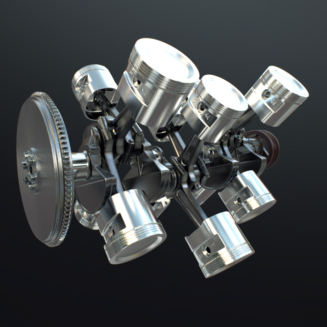 3D X12 Engine Working Animated Model - TurboSquid 1969651