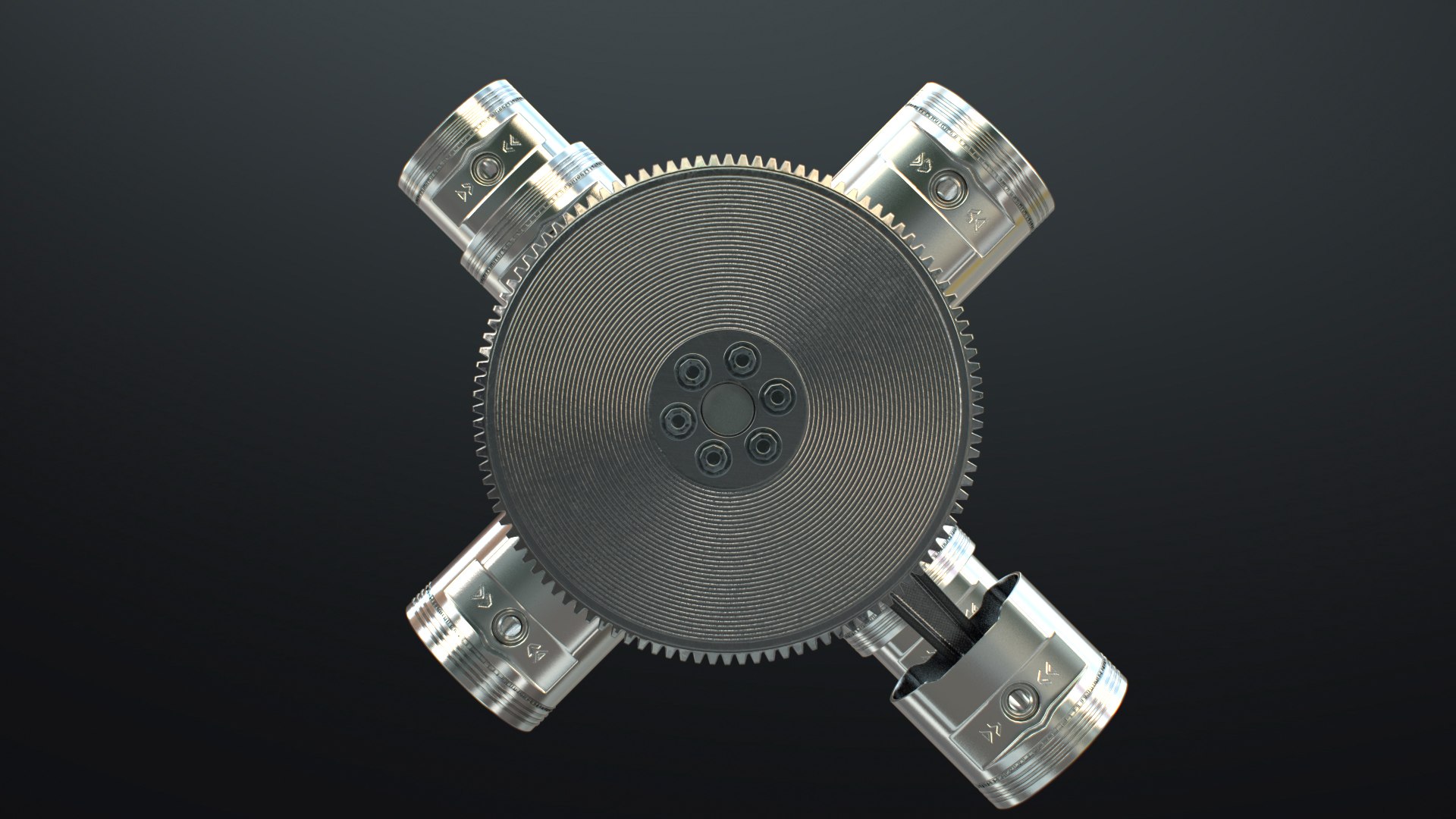 3D X12 Engine Working Animated Model - TurboSquid 1969651