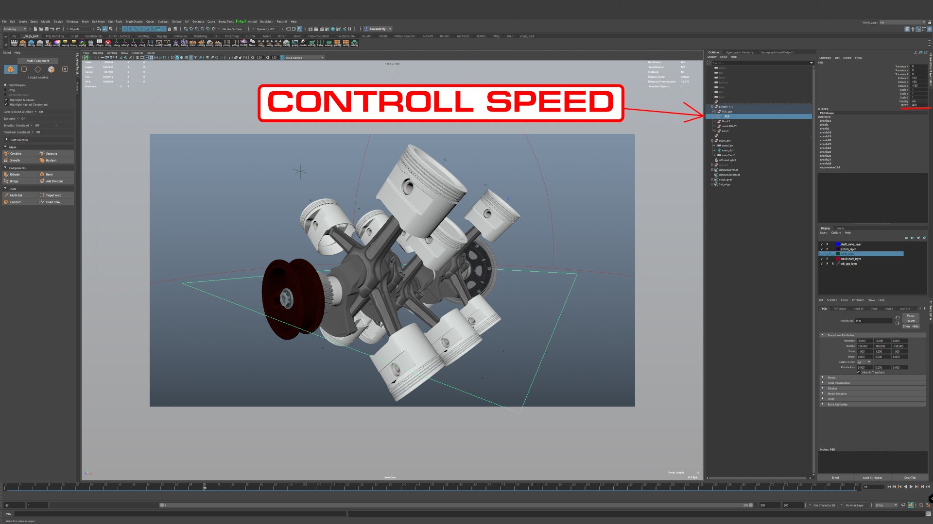 3D X12 Engine Working Animated Model - TurboSquid 1969651