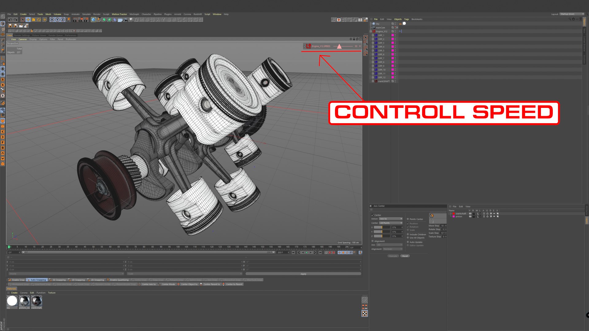 3D X12 Engine Working Animated Model - TurboSquid 1969651