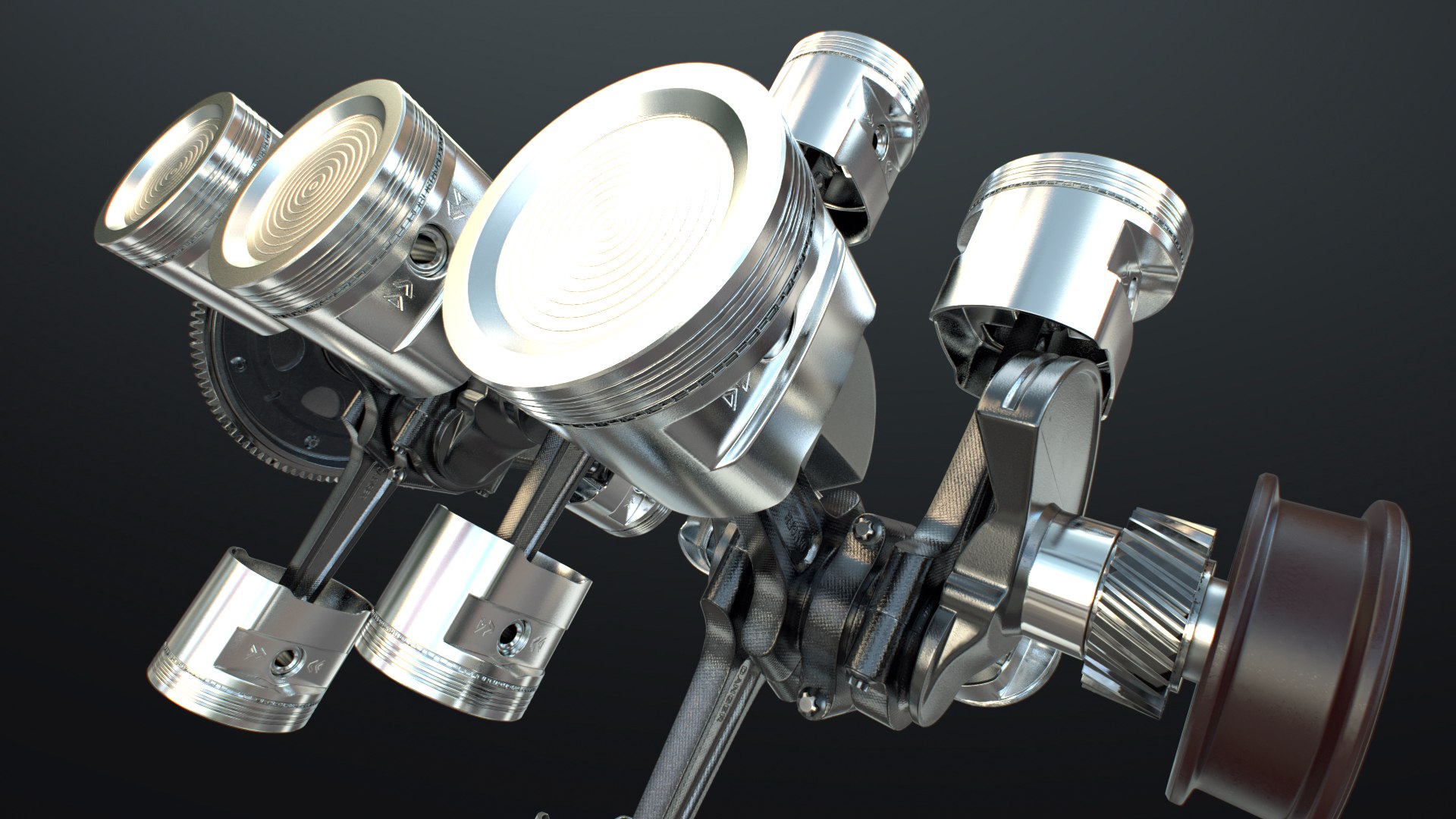 3D X12 Engine Working Animated Model - TurboSquid 1969651