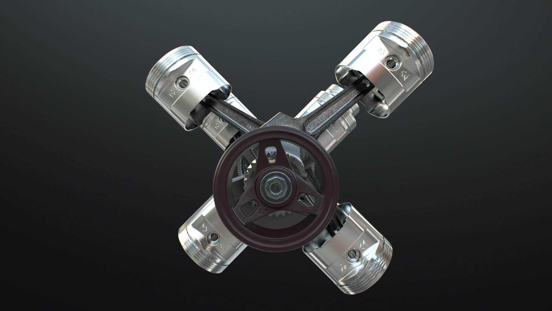 3D X12 Engine Working Animated Model - TurboSquid 1969651