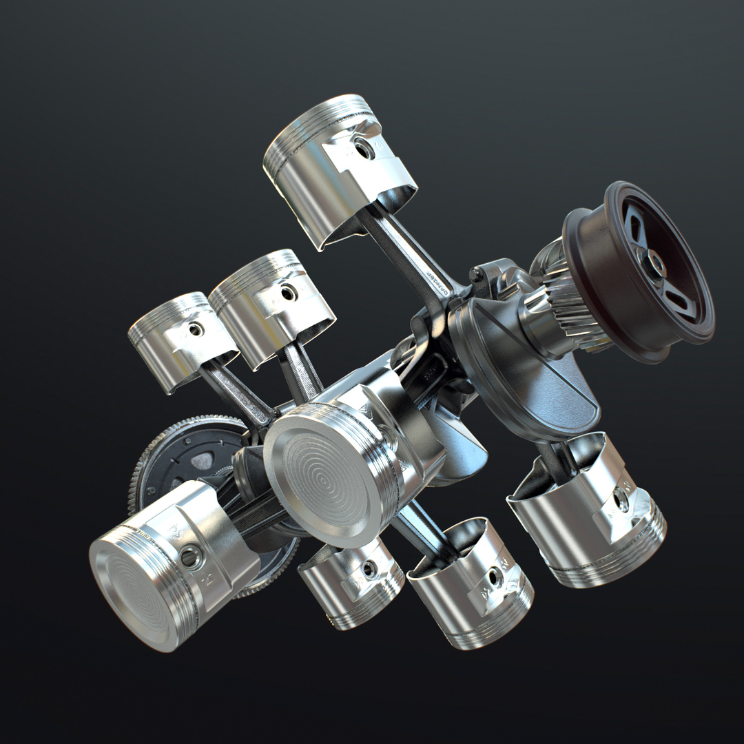 3D X12 Engine Working Animated Model - TurboSquid 1969651