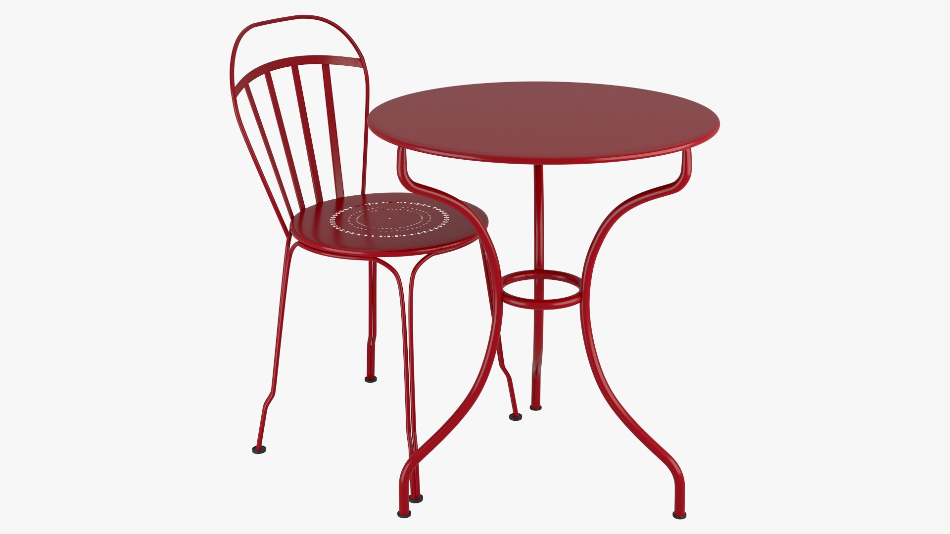 Fermob Louvre Chair And Opera Table 3D Model - TurboSquid 1745658