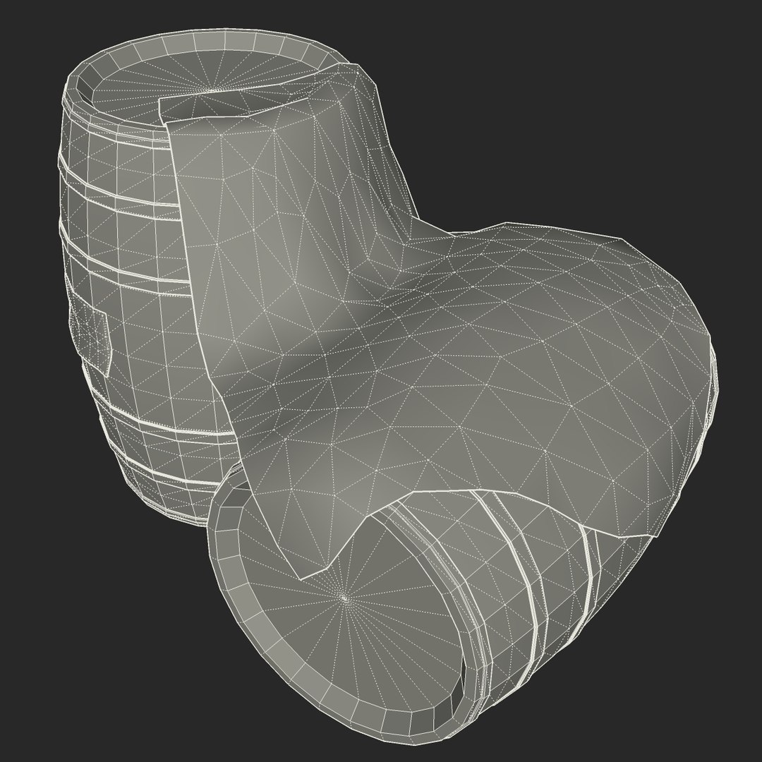 3d Wooden Barrels Rum East Model