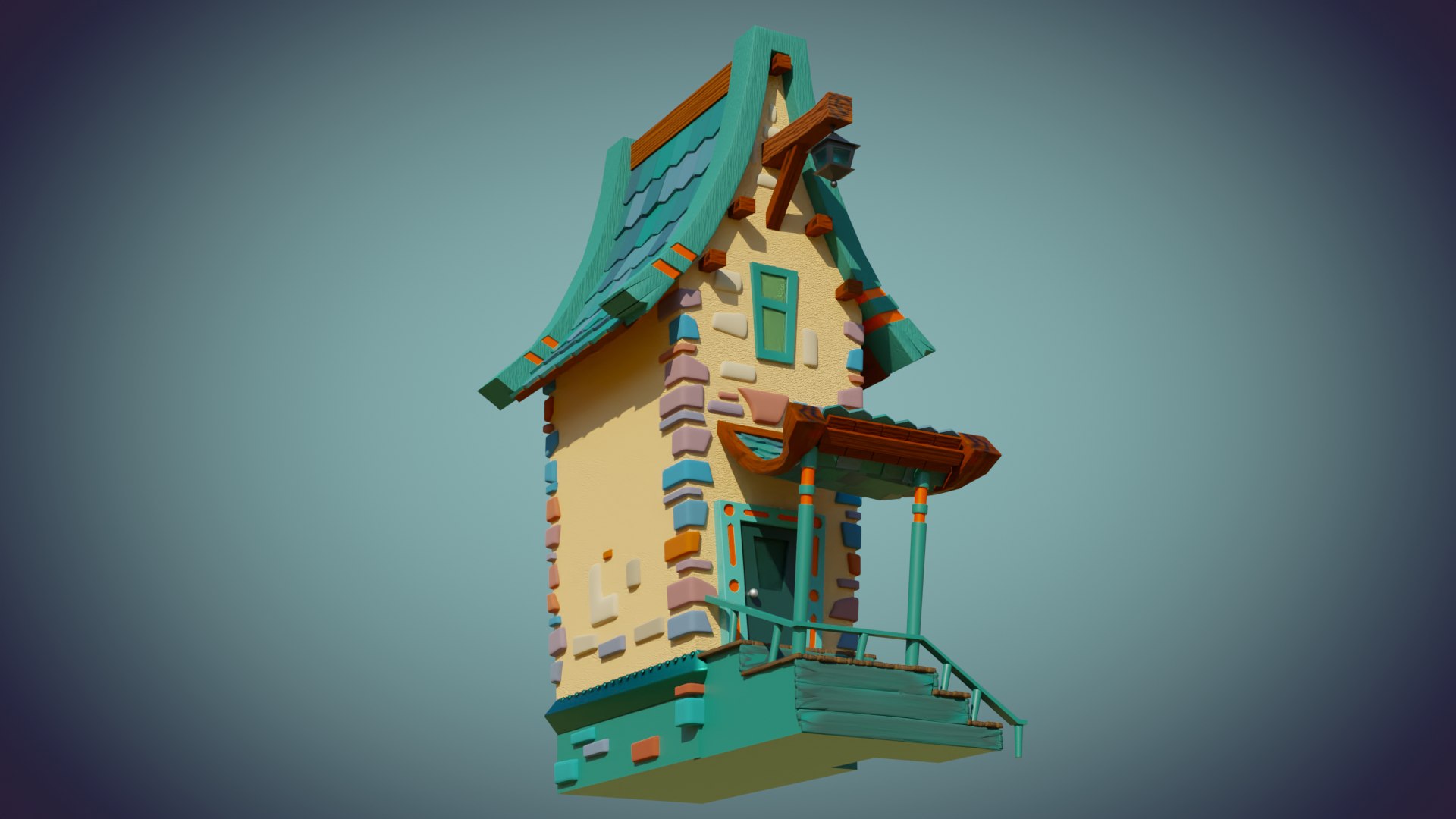 3D Stylized Cartoony House Model - TurboSquid 1746554