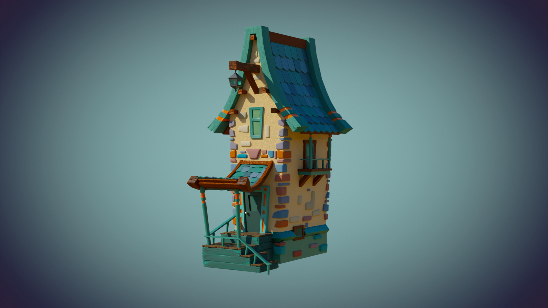 3D Stylized Cartoony House Model - TurboSquid 1746554