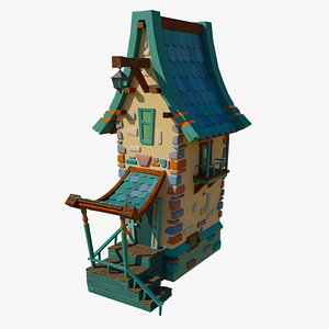 Cartoon House Blender Models for Download | TurboSquid