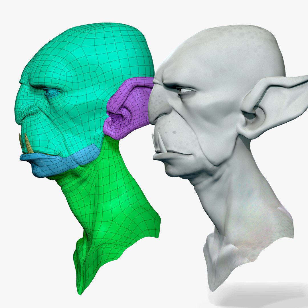 3D Cartoon male character Orc base mesh model - TurboSquid 2076448