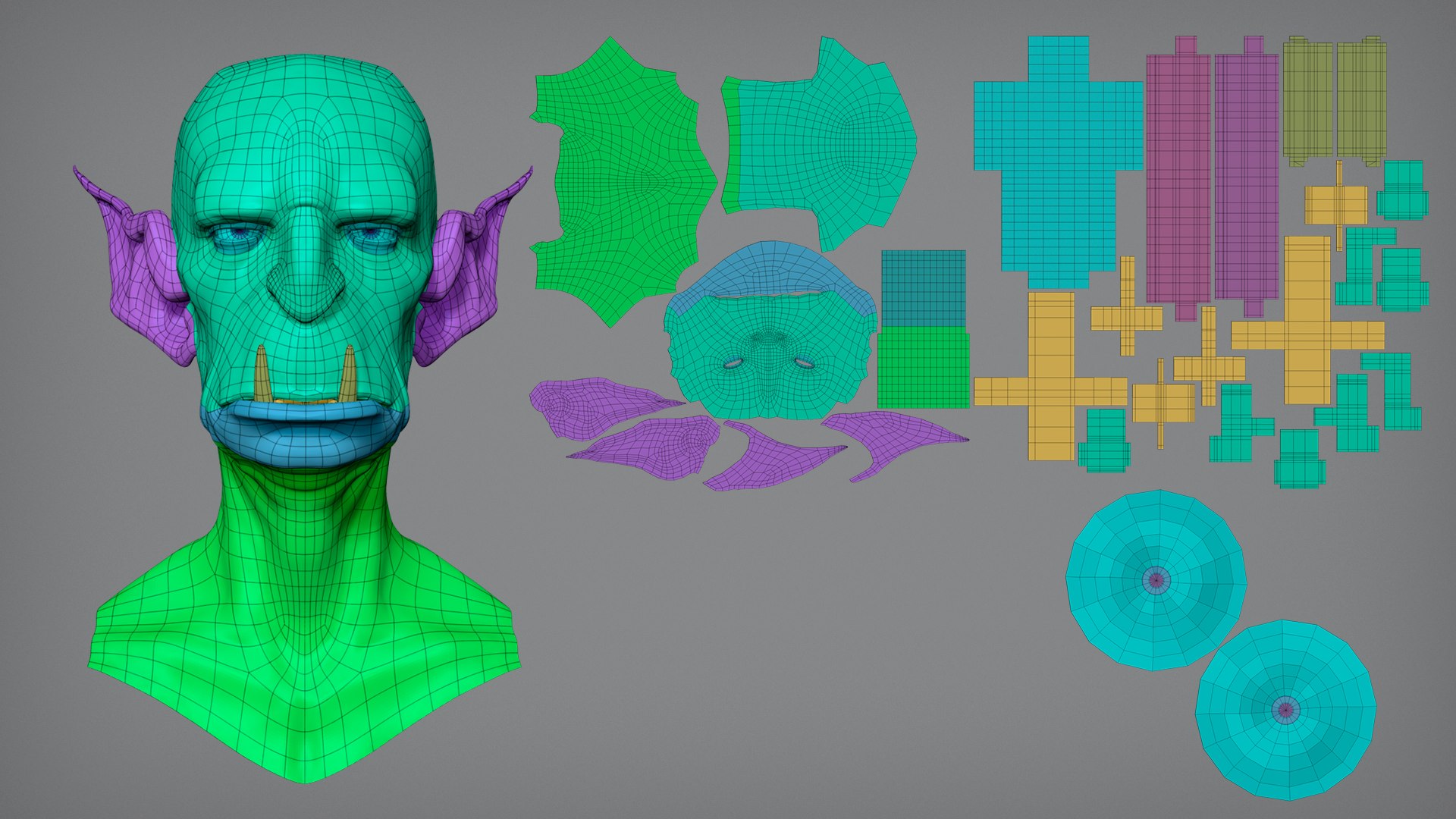 3D Cartoon male character Orc base mesh model - TurboSquid 2076448