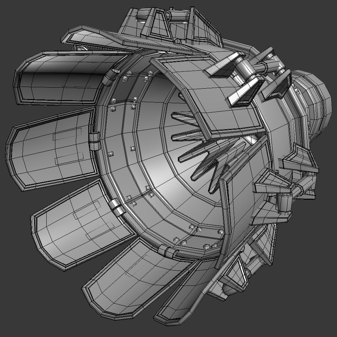 Jet engine 3D model - TurboSquid 1346763