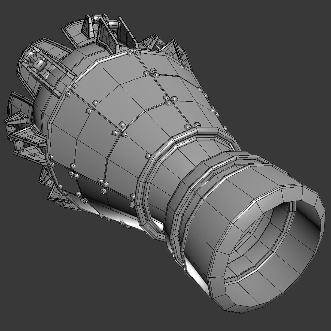 Jet engine 3D model - TurboSquid 1346763