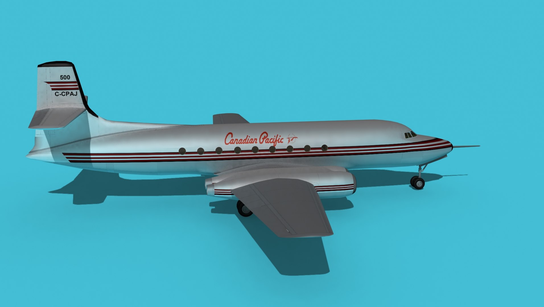3D Avro Canada C-102 Jetliner V04 model - TurboSquid 1913760