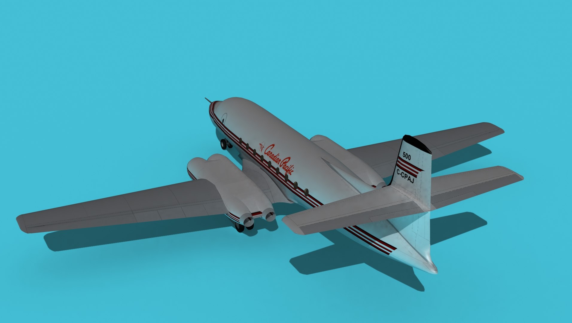 3D Avro Canada C-102 Jetliner V04 model - TurboSquid 1913760