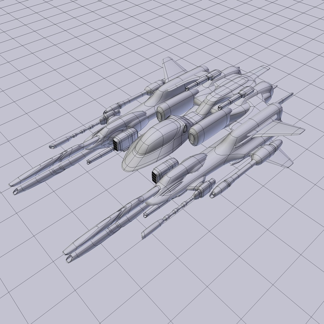 3D Spaceship Fighter Model - TurboSquid 1238828
