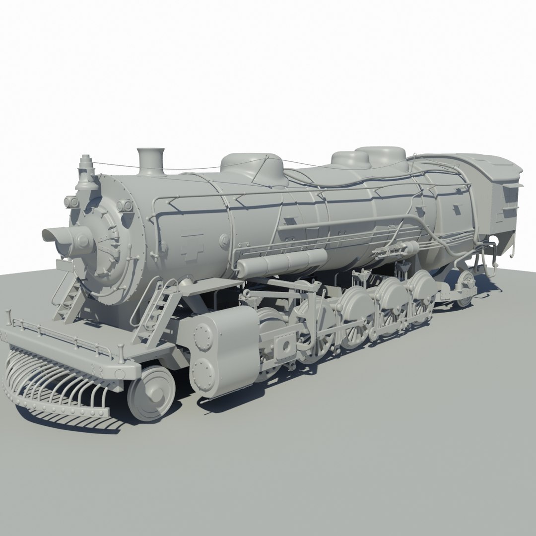 Train Locomotive 3d Dxf