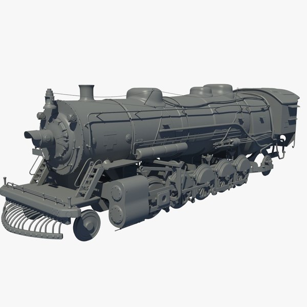 train locomotive 3d dxf