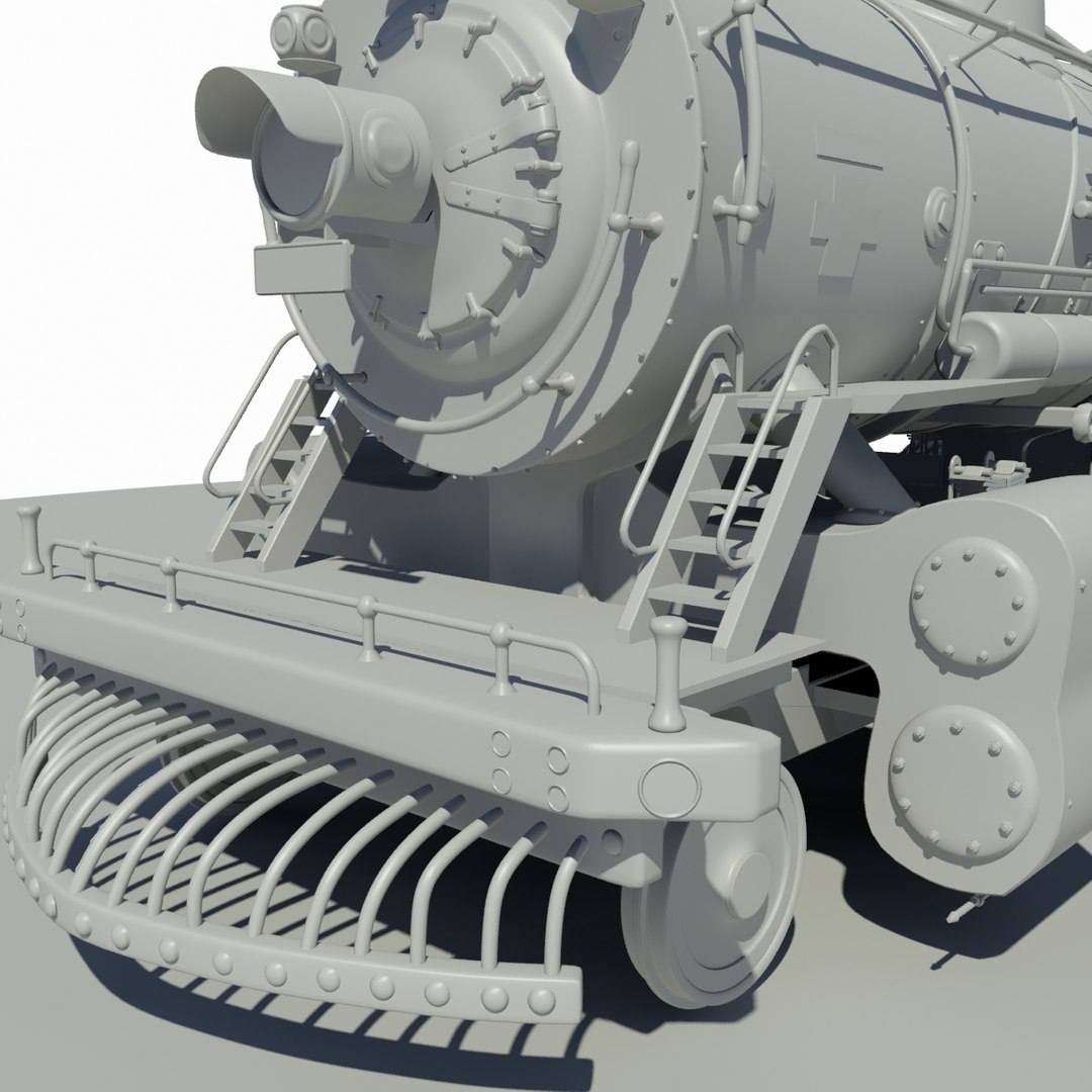 Train Locomotive 3d Dxf