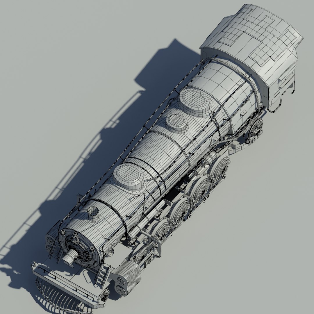 Train Locomotive 3d Dxf