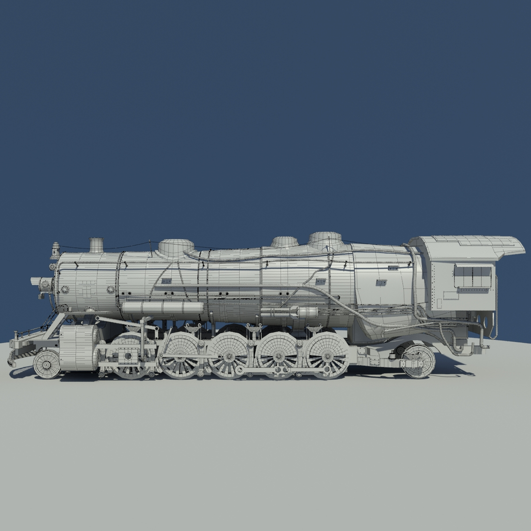 Train Locomotive 3d Dxf