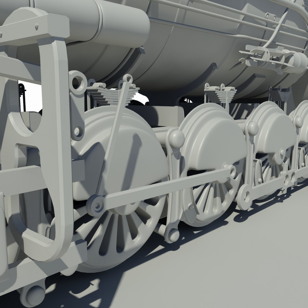 Train Locomotive 3d Dxf