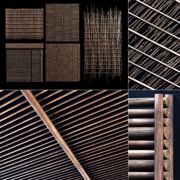 3D ceiling bamboo model - TurboSquid 1596719