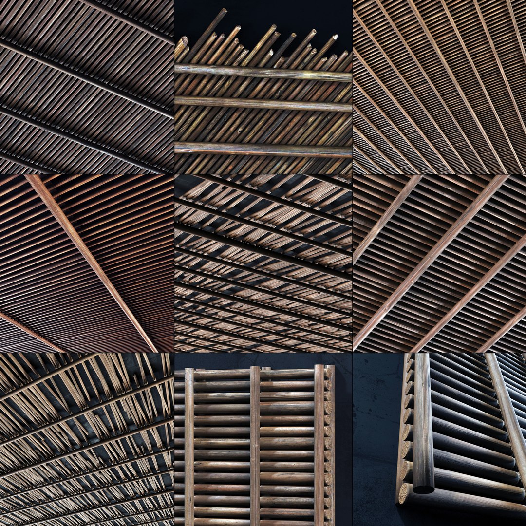 Ceiling Straight Thick Branch N1 3D - TurboSquid 1717787